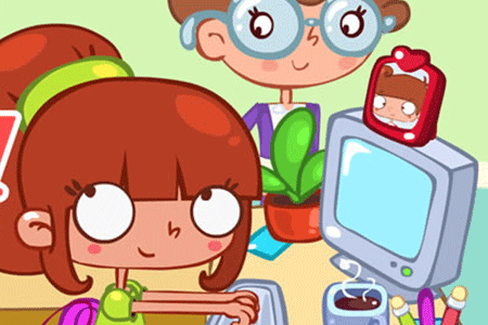 Sarah au Bureau 2011 : jeu de Fille sur Jeux-Gratuits.com