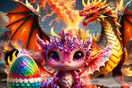 Dragons très différents : jeu pour Enfants sur Jeux-Gratuits.com